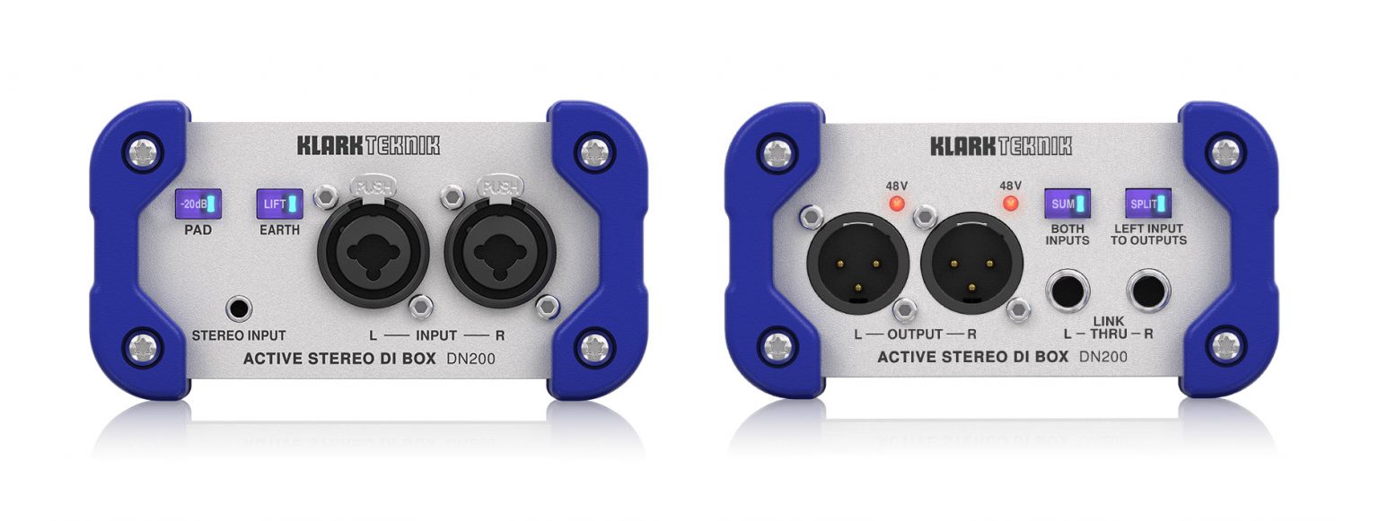 Klark Teknik DN100 V2 и DN200 V2 – активные директ-боксы